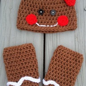 Gingerbread Hat and Leg Warmer Set (sizes 0-6 Months) Gingerbread Girl ...