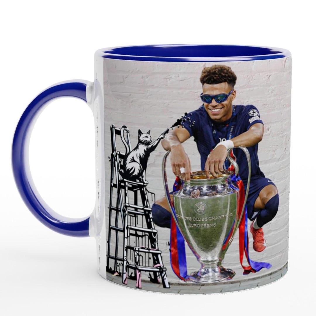 Celebrate PSG Champions League Win - Banksy-inspired Graffiti Mug ...