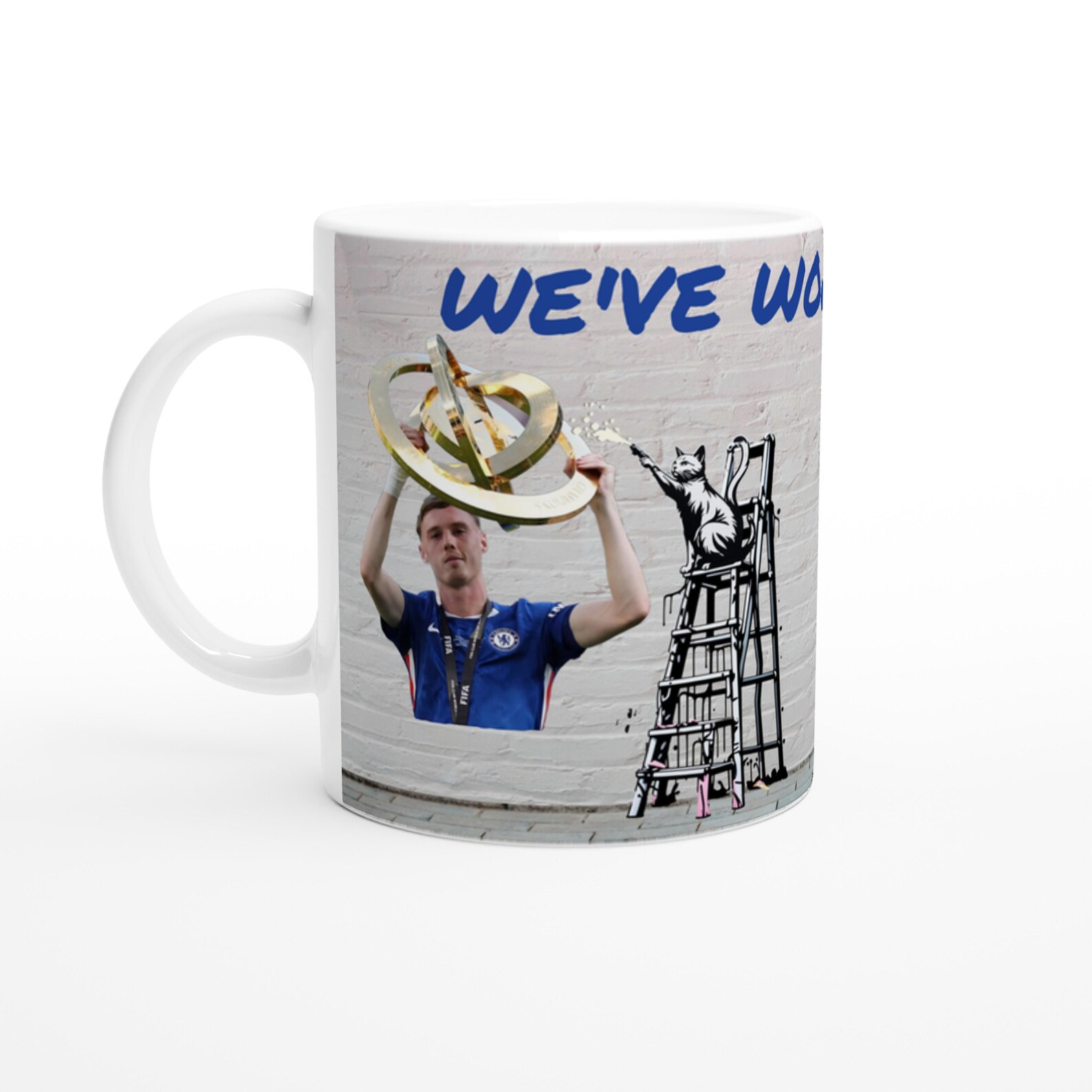 Chelsea FC Banksy Mug - Celebrate FIFA Club World Cup Victory - Unique ...