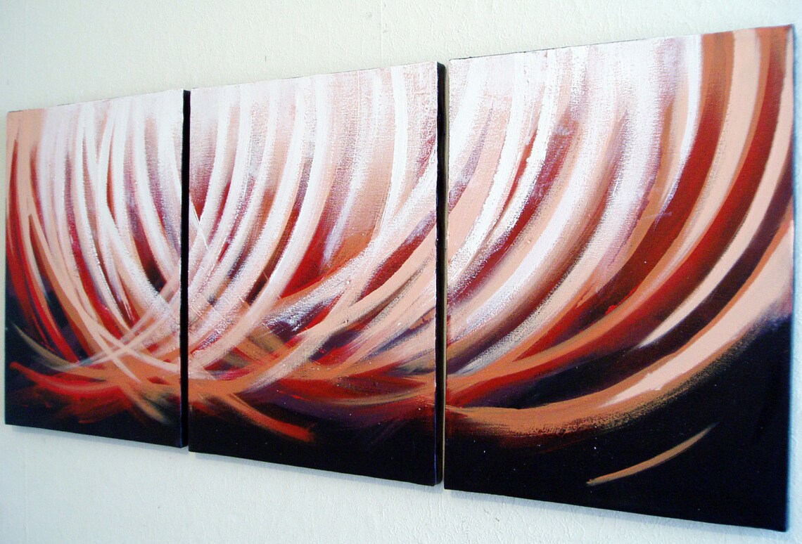 Triptych 3 Panel Wall Art Colorful Images Crimson Tide - Etsy UK