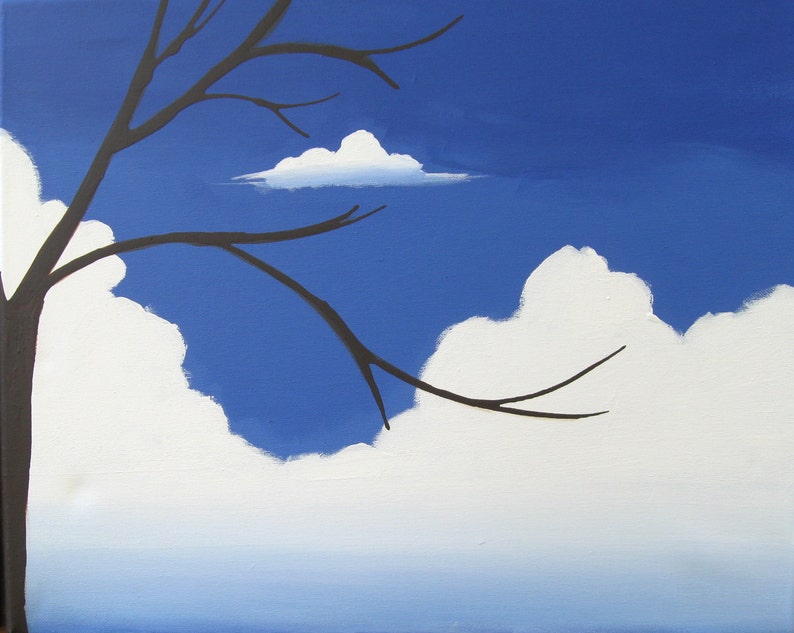 Love Birds Painting Abstract Landscape Triptych Nursery Canvas Wall ...