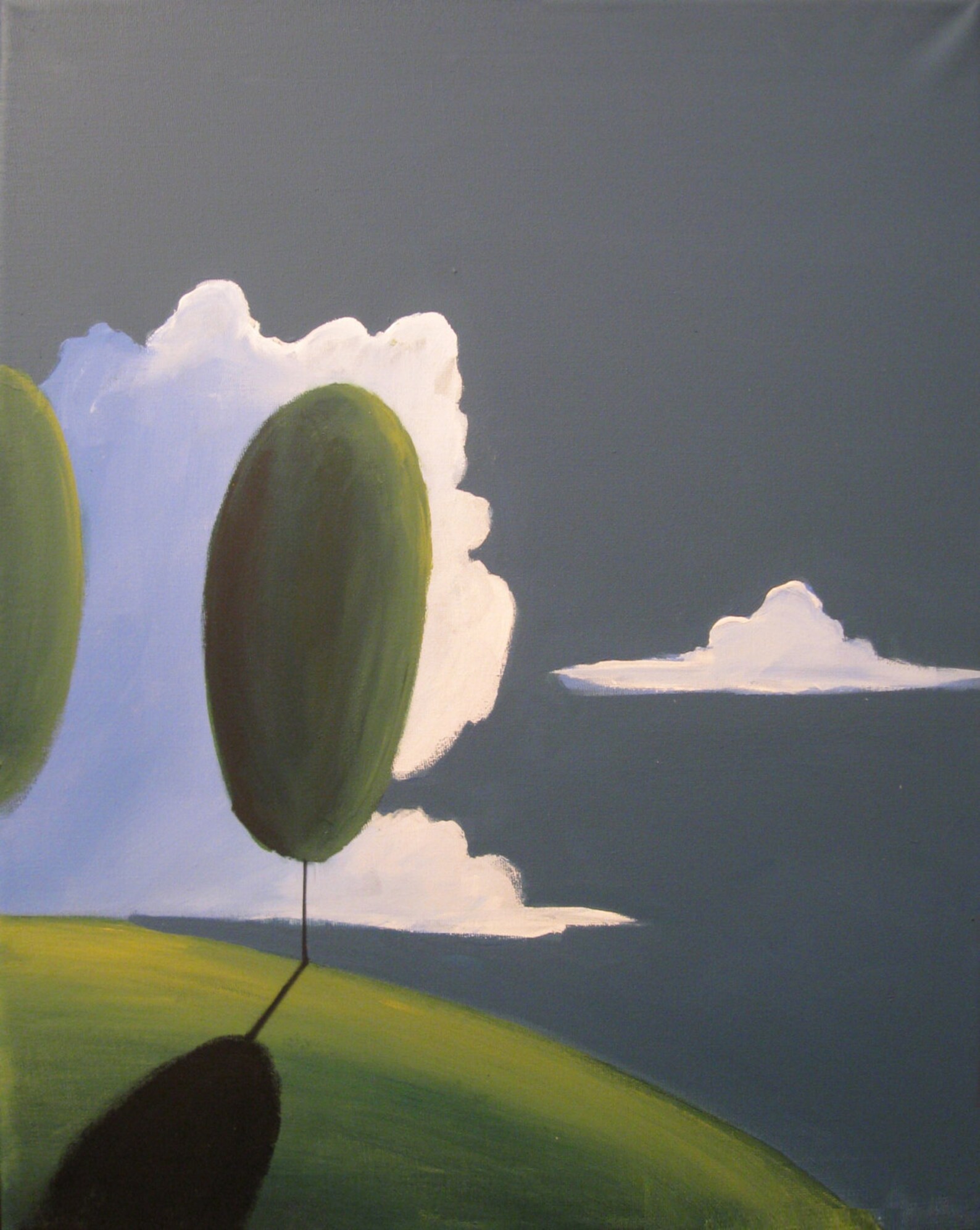 Landscape Original Art by UK Artist 2 Panel Abstract Painting Triptych ...