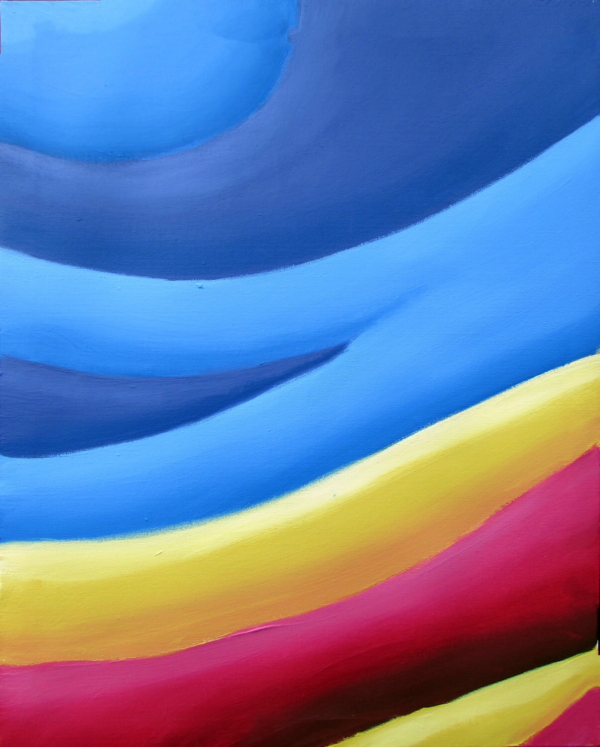 Extra Large Wall Art Triptych Huge Triptych colour Acel Canvas Art 3 ...