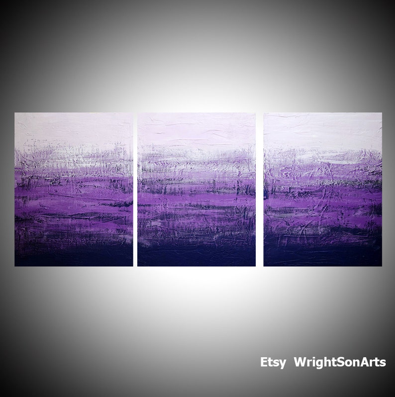 Abstract Extra LARGE WALL Hanging Set ART Multi 3 Panel - Etsy