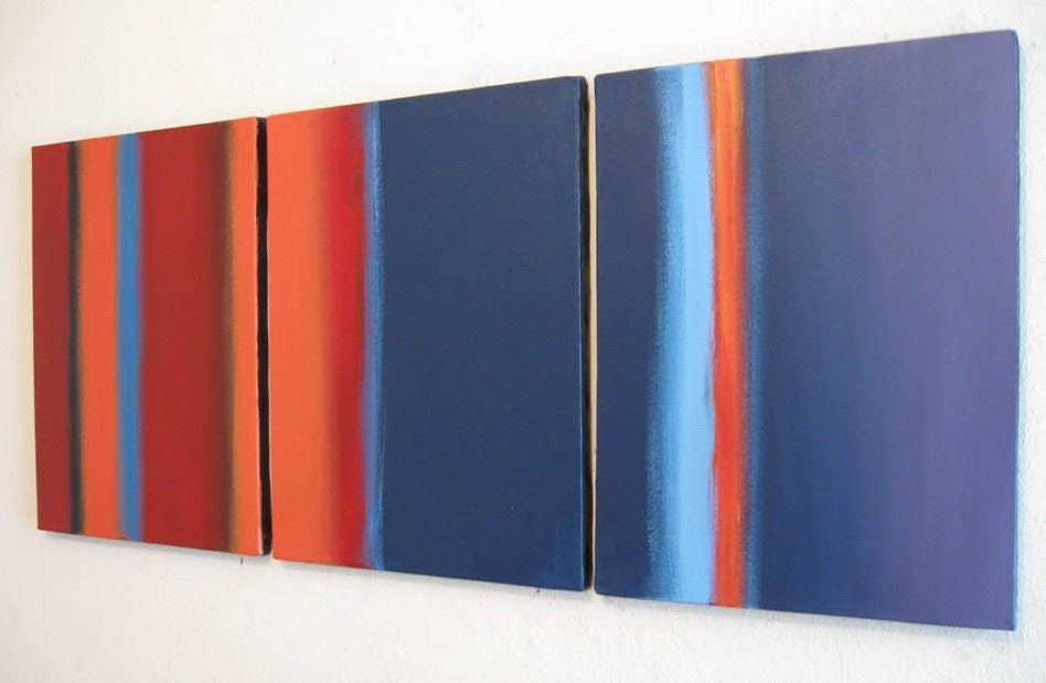 Triptych 3 Panel Wall Art Colorful Images colour - Etsy
