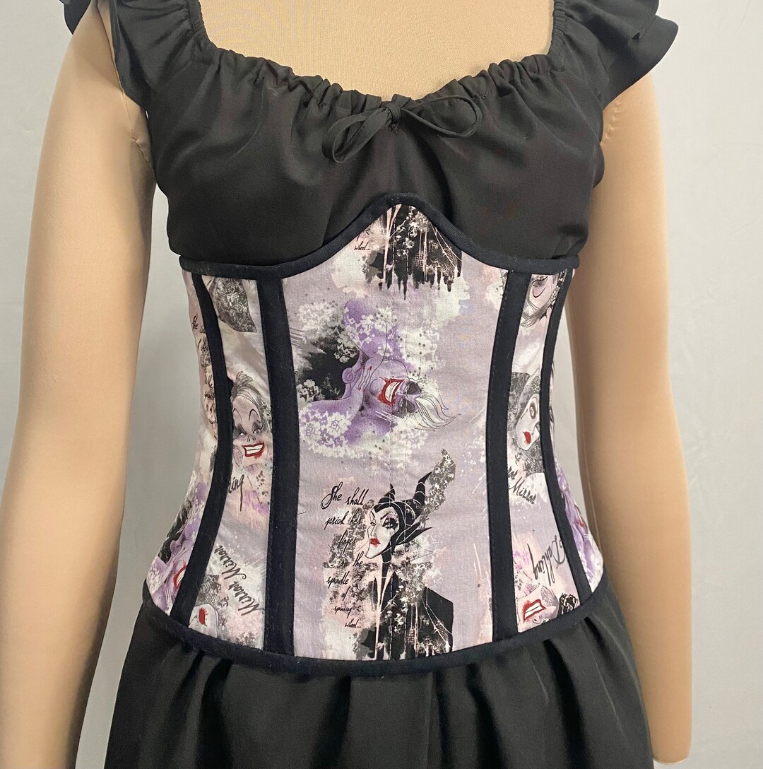 Underbust Corset, Disney Corset, Disney Villains, Disney Bounding - Etsy