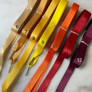 Satin Ribbon Corset Lacing, Lacing for Stays and Corsets, Double Sided ...