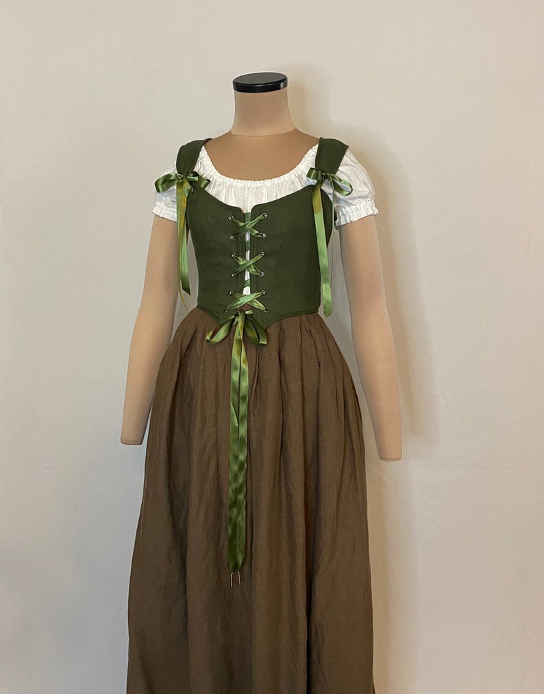 Linen Bodice Corset Bodice Renaissance Faire Bodice Choose - Etsy