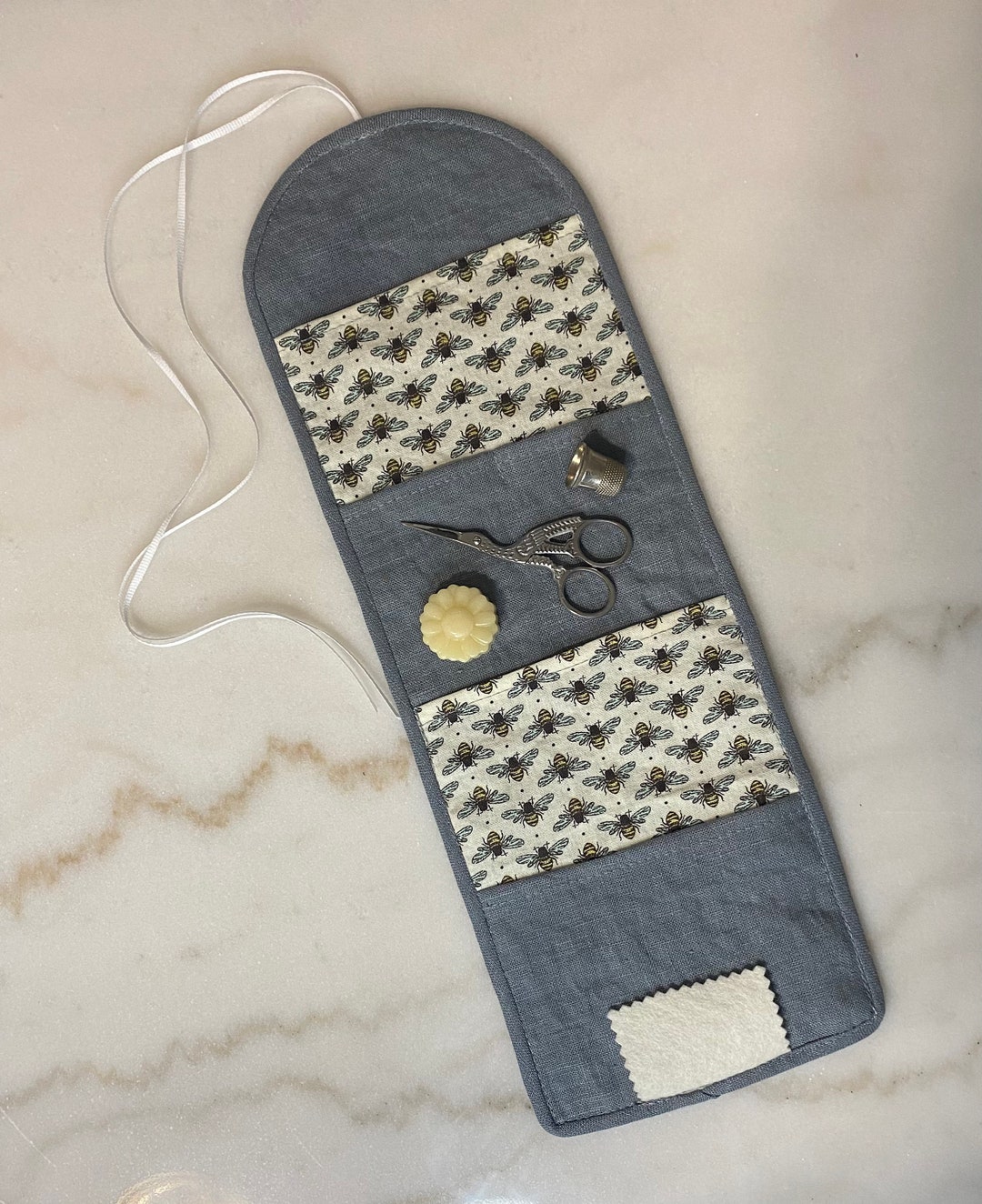 18th Century Housewife Hussif Sewing Kit Bee Fabric - Etsy