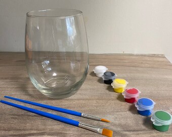 Wine Glass Paint Kit - Etsy