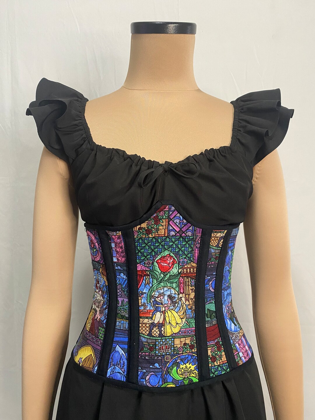 Underbust Corset, Disney Corset, Beauty and the Beast, Disney Bounding ...