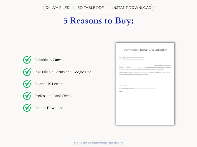 Notary Copy Certification Form: Notarial Certificate Template ...