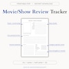 Movie Tracker Printable | TV Series Journal | Television and Film ...