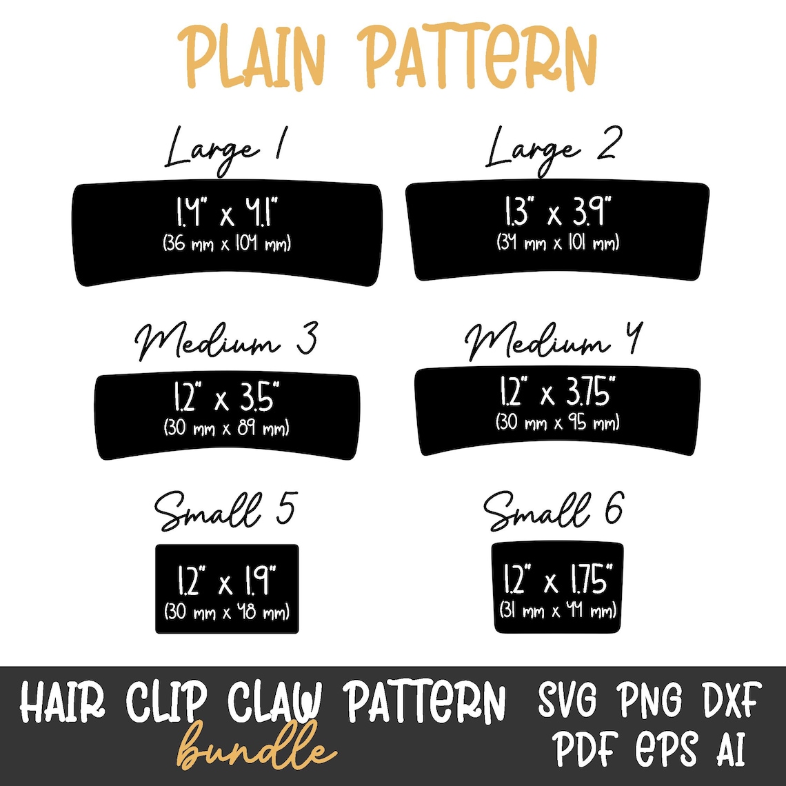 Hair Claw Clip Template Svg, Hair Claw Cover Template, Leather Hair ...