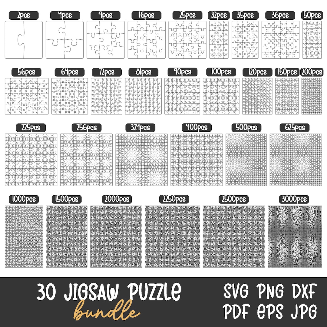 Puzzle Svg Templates, Jigsaw Puzzle Svg, Puzzle Cut Template, Puzzle ...