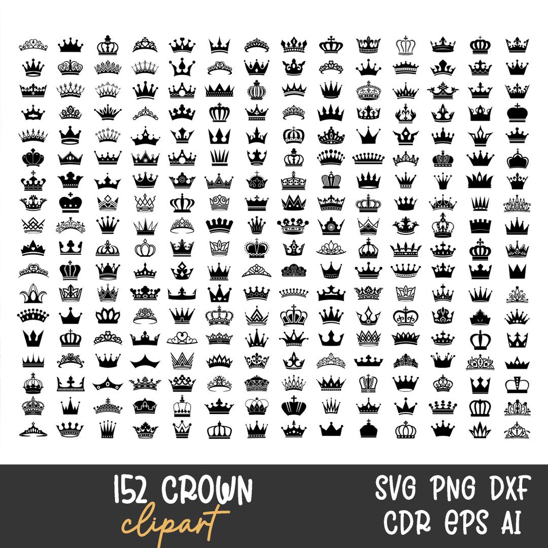 Royal Crown Svg, Crown Svg Bundle, King Crown Svg, Queen Crown Svg ...