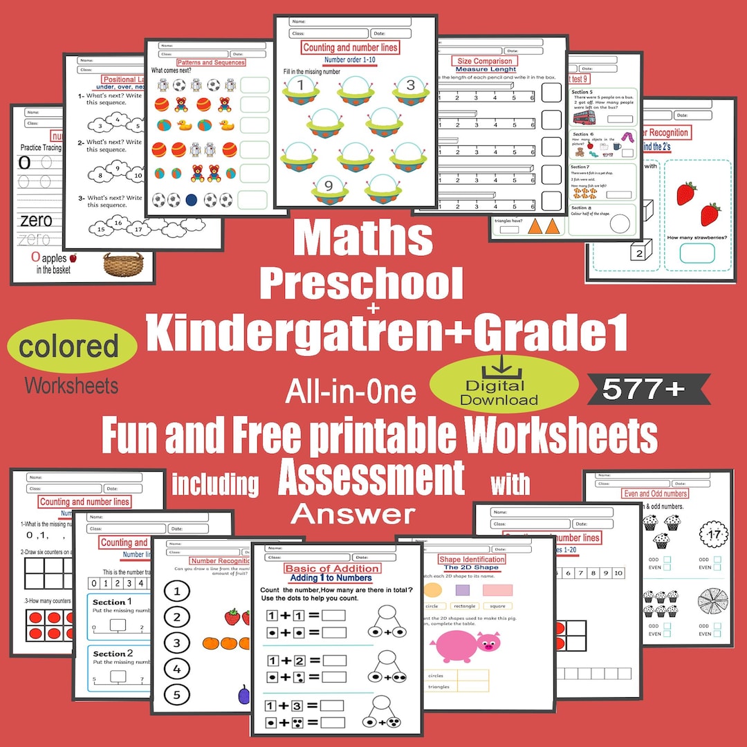 Printable Math Worksheets,preschool,early Years,kindergarten,grade1,ks1 ...