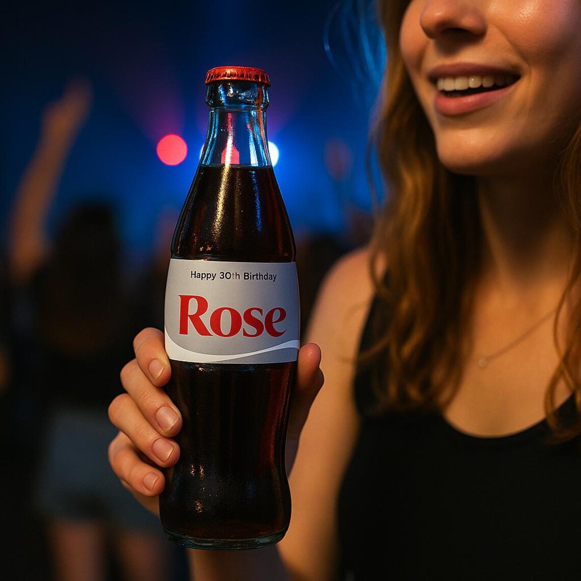 DIY Editable Custom Light Cola Bottle Label | Personalized Canva ...