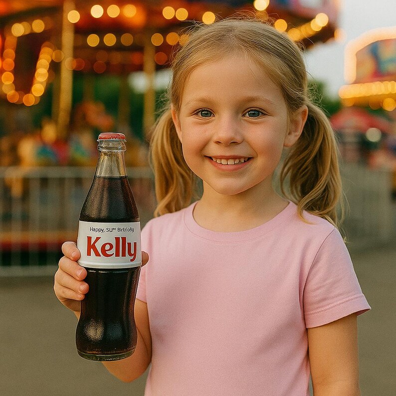 DIY Editable Custom Light Cola Bottle Label | Personalized Canva ...