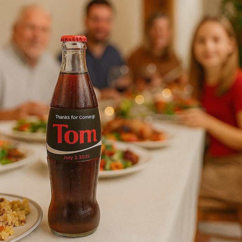 DIY Editable Custom Cola Zero Bottle Label | Personalized Canva Label ...