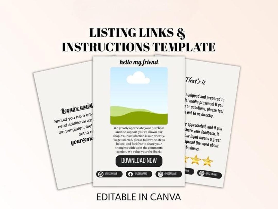 Digital Product Instruction Templates for Seamless Customer Experience ...