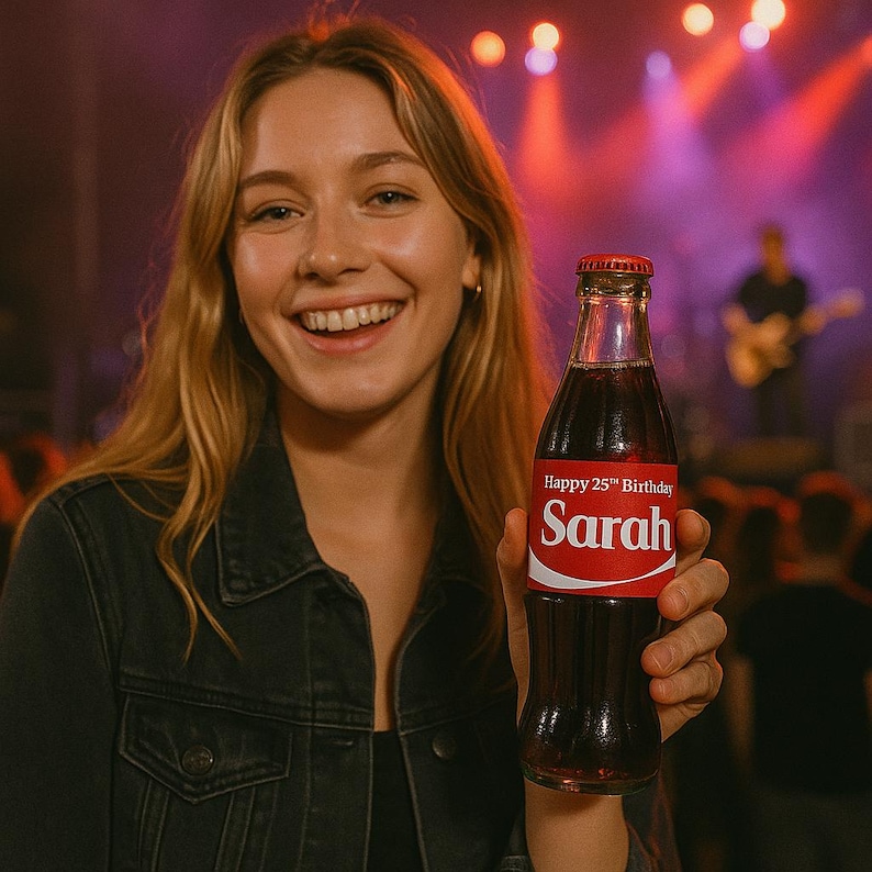 DIY Editable Custom Coke Bottle Label | Personalized Cola Label ...
