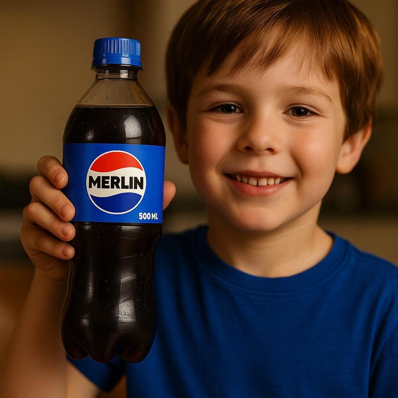 Sticker Label – Personalized Pepsi Bottle Label, Custom Soda Label ...