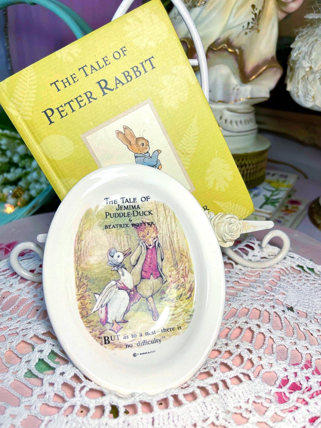 Vintage Jemima Puddle-duck Soap Dish Wall Plaque - Etsy