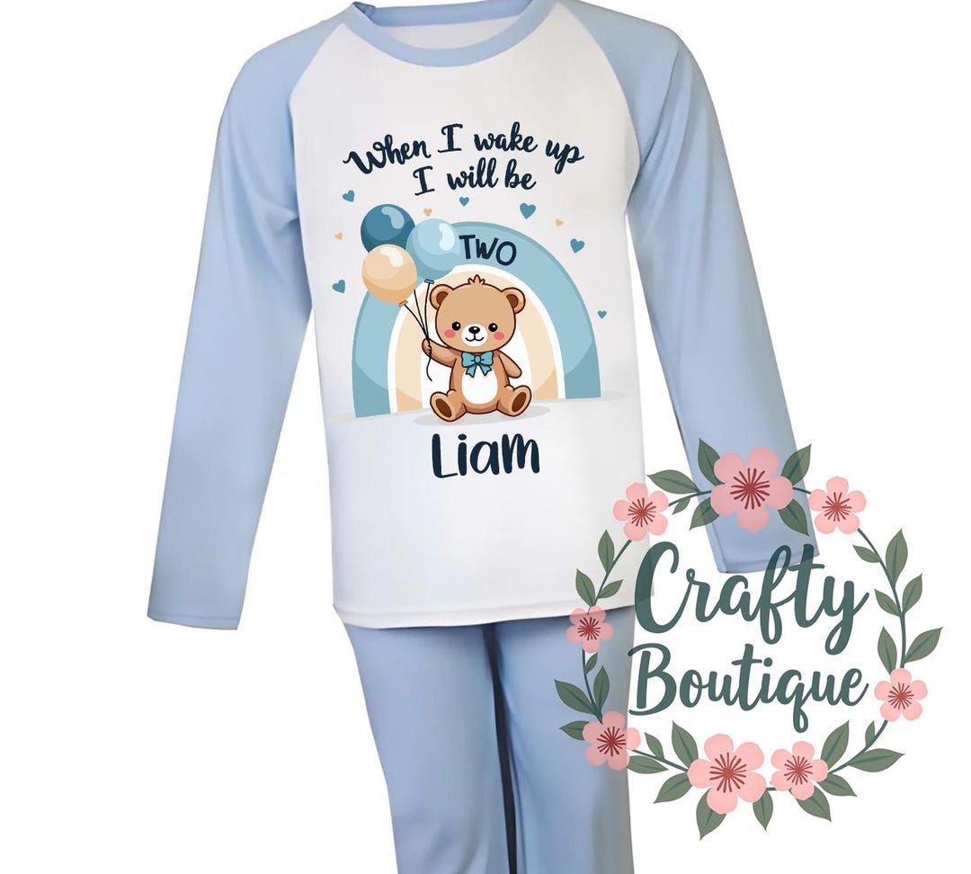 2nd Birthday Pjs, Boys Second Birthday Pyjamas, Nightwear Gift Ideas ...