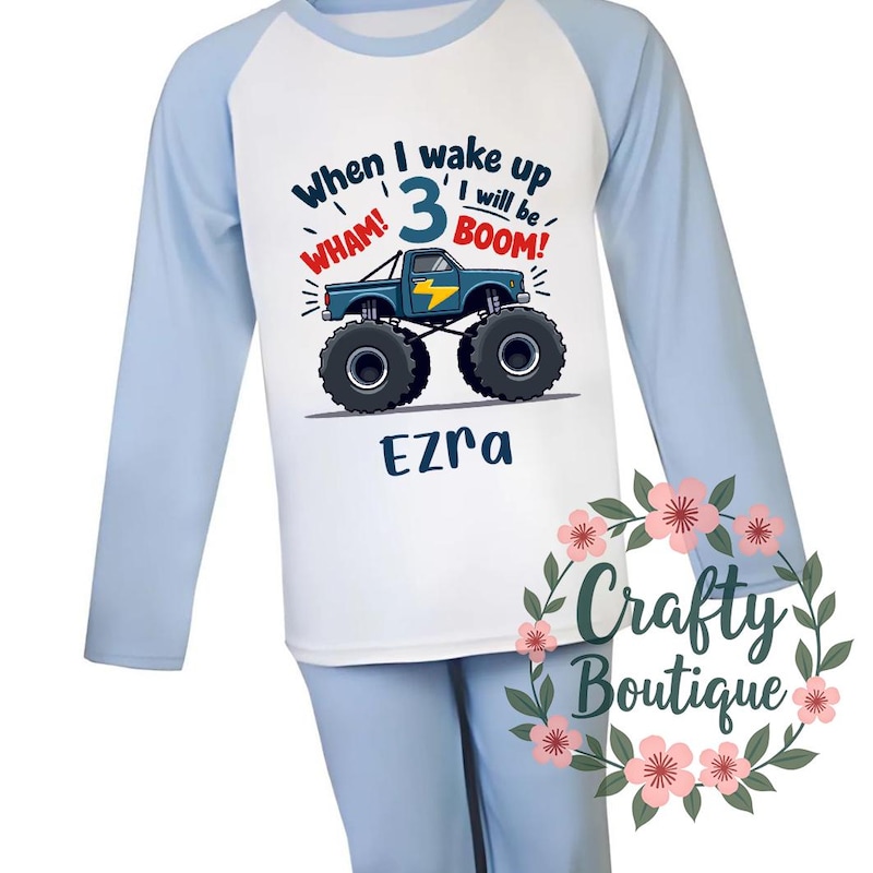 3rd Birthday Boys Pyjamas - Etsy