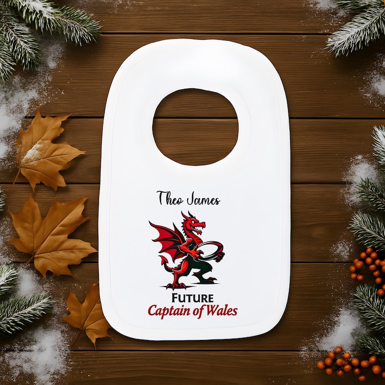 Future Captain for Wales, Cute Rugby Baby Grow, Personalised Welsh ...