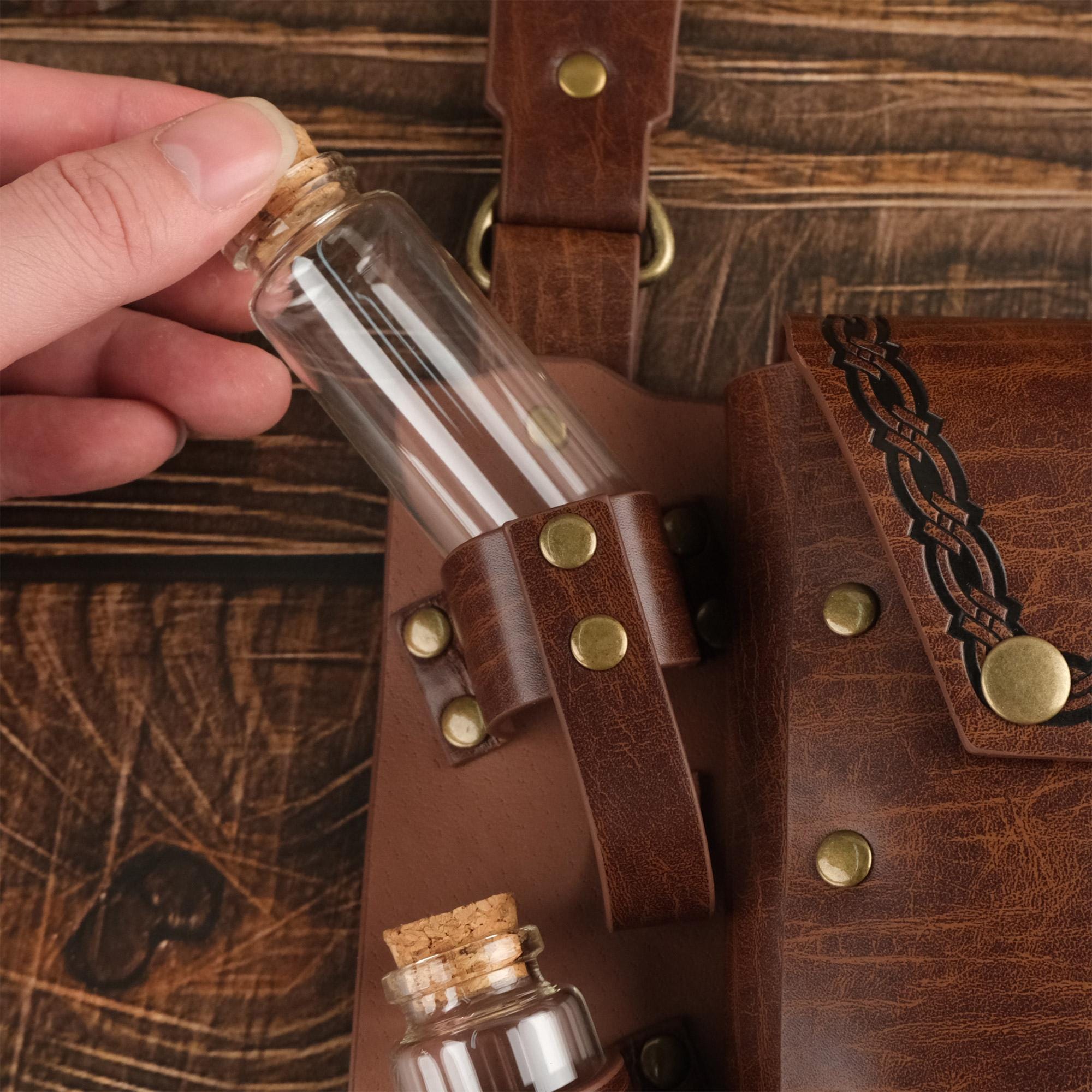 Personalized Norse Alchemy Waist Pack, Leather Potion Holder, Leather ...