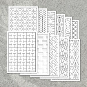 Mindful Coloring Set: 11 Geometric Pages for Stress Relief | Instant ...