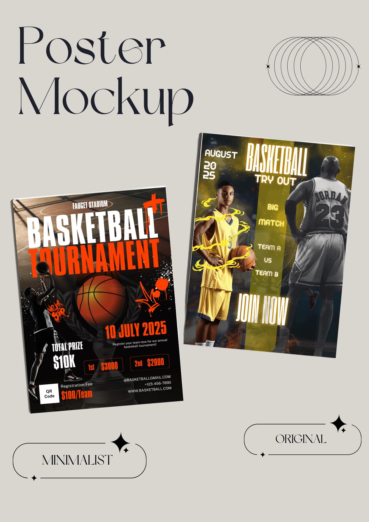 Basketball Poster Templates, PSD Sports,basketball Sports Posters ...