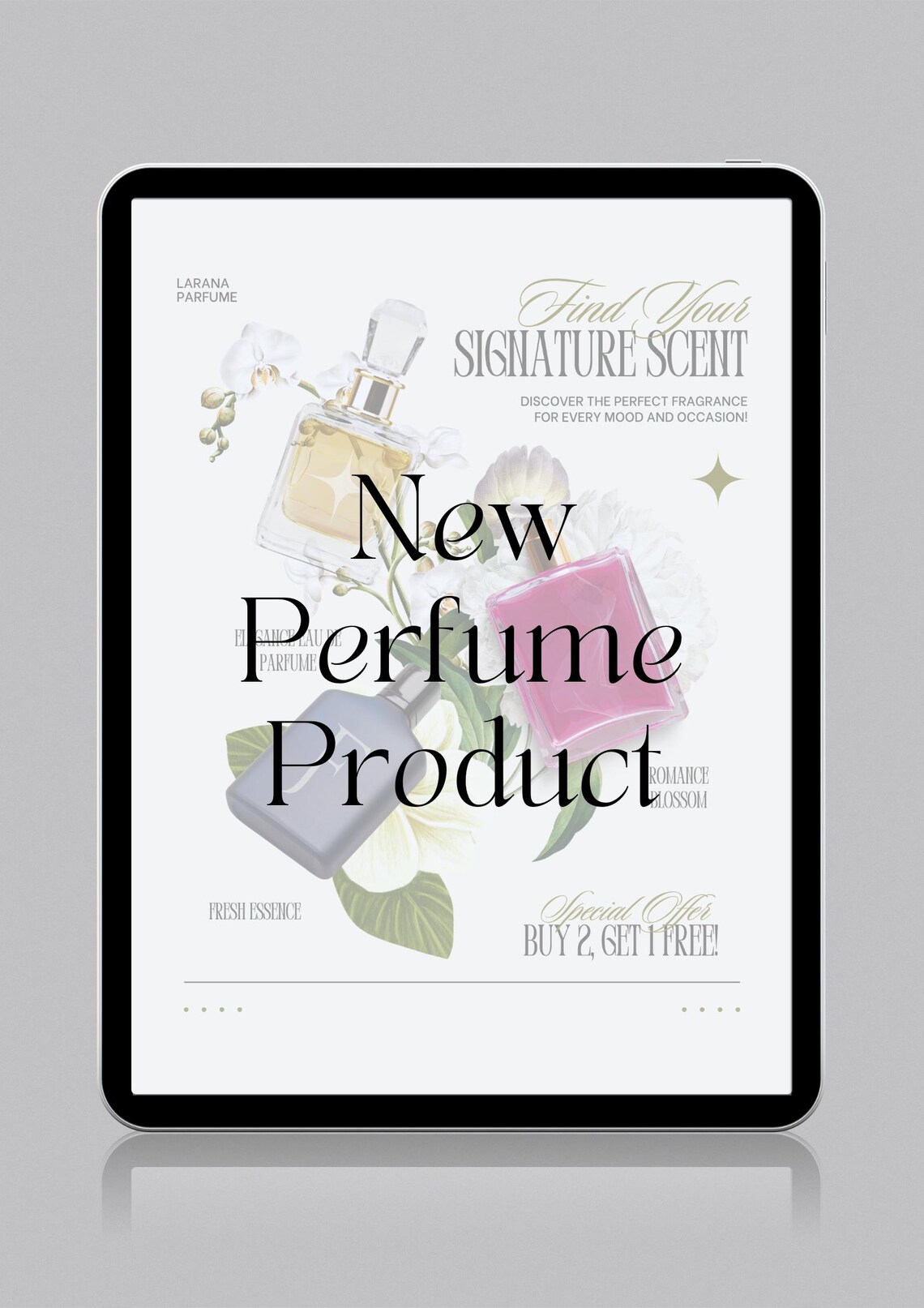 Signature Scent Perfume Poster – Elegant Fragrance Design (digital ...