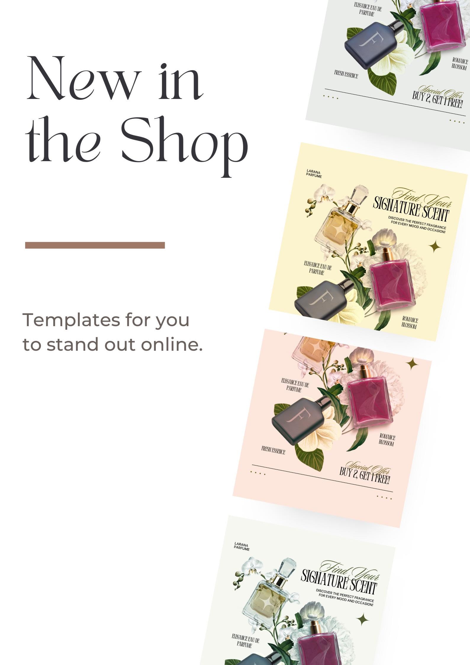 Signature Scent Perfume Poster – Elegant Fragrance Design (digital ...