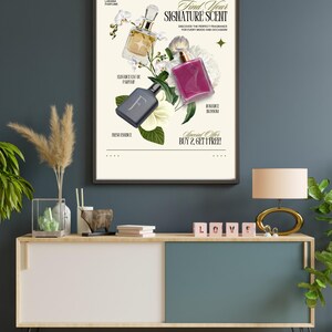 Signature Scent Perfume Poster – Elegant Fragrance Design (digital ...
