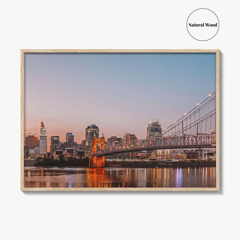Cincinnati Skyline Fine Art Photography Print, Ohio River Poster, Queen ...