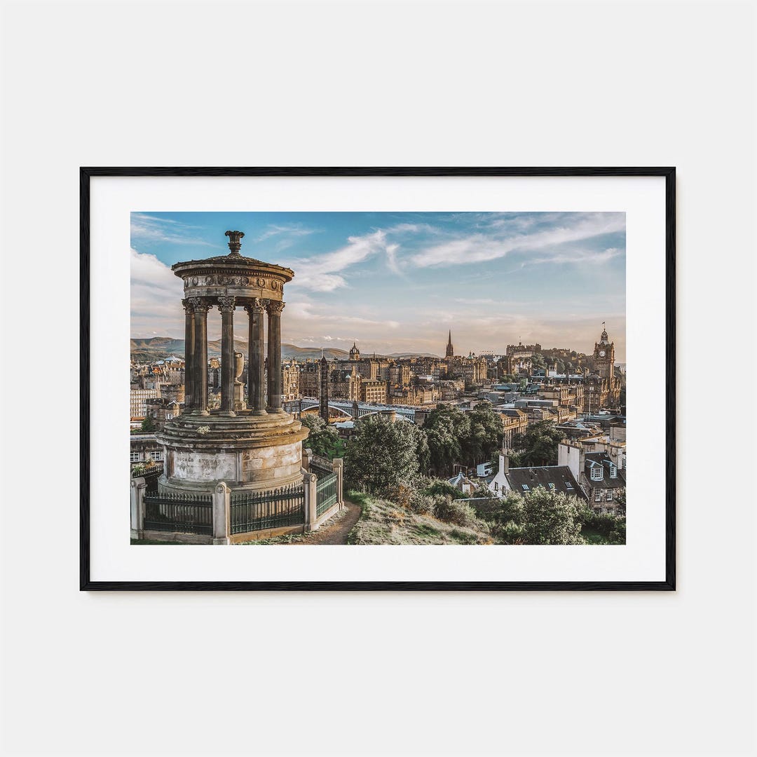 Edinburgh Colorful Poster Print Horizontal, Edinburgh Photo Wall Art ...