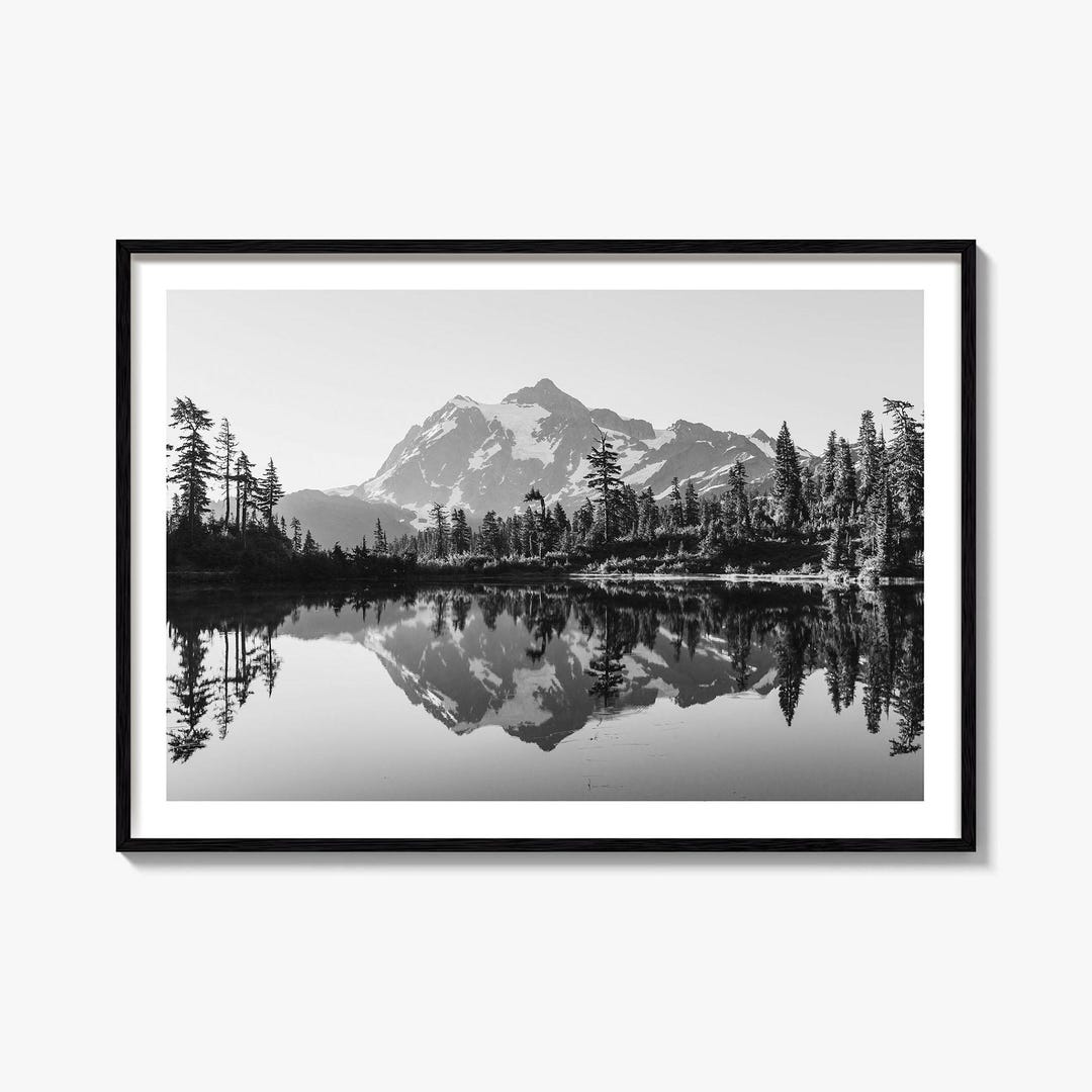 Washington State Black and White Poster No 2, Washington Photography ...