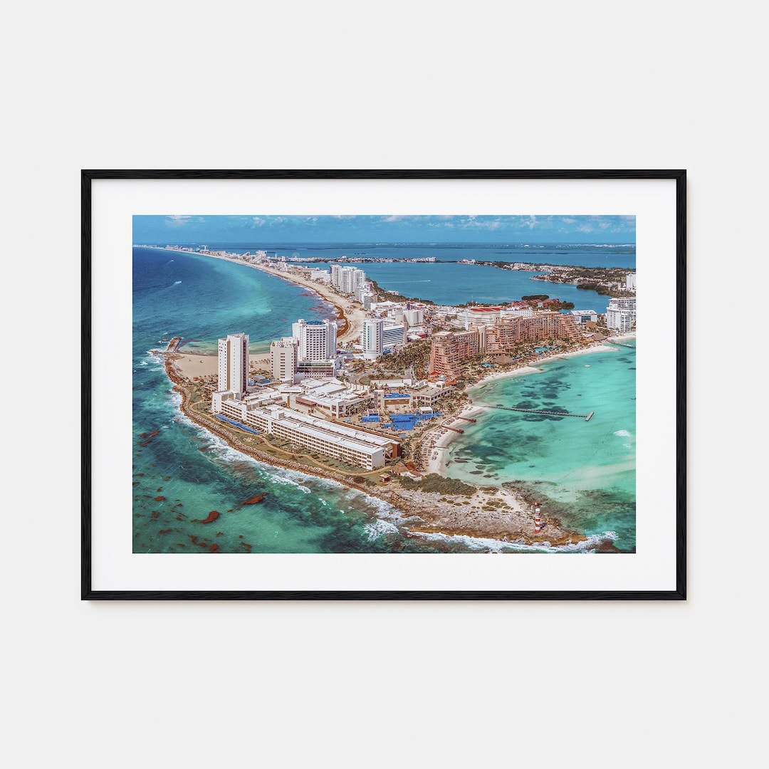 Cancun Colorful Poster Print Horizontal, Cancún Photo Wall Art, Cancun ...