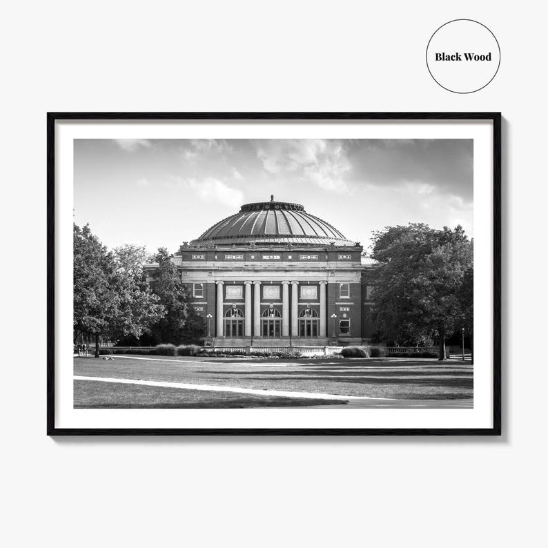 Champaign Urbana Black and White Fine Art Photography Print, UIUC ...