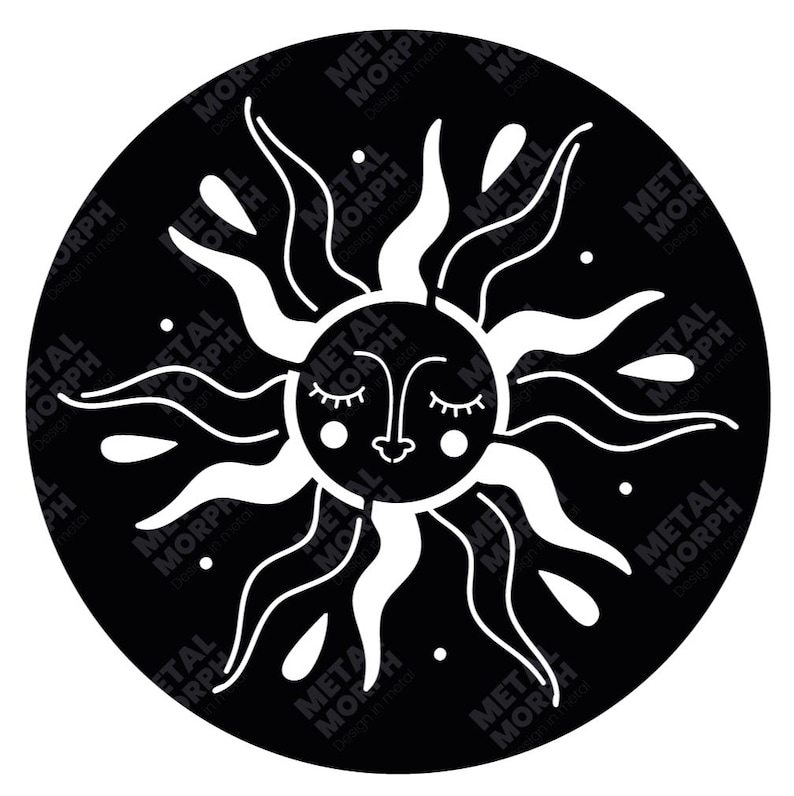 Sun Wall Art – DXF File for CNC Cutting - Etsy