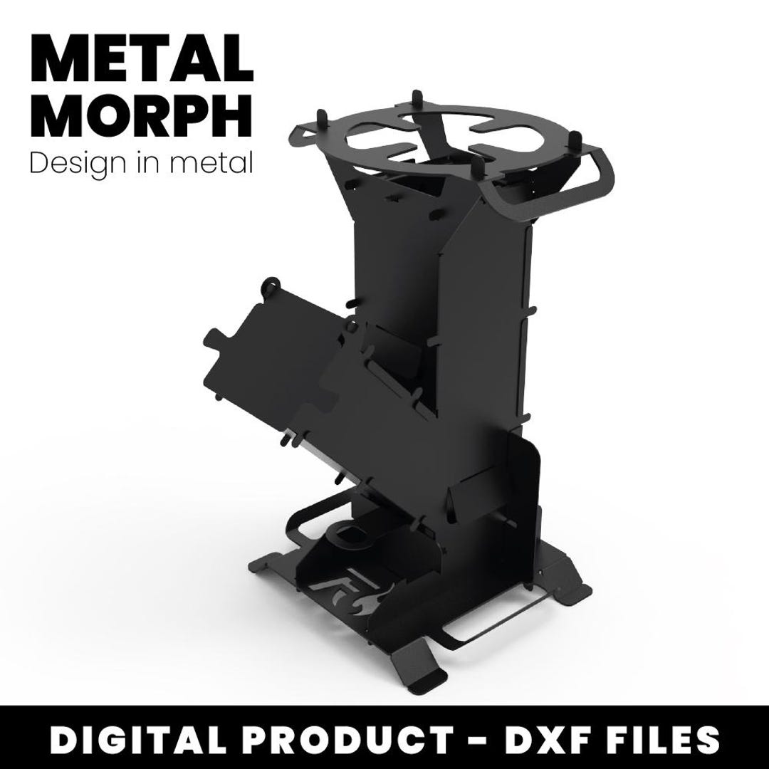 Rocket Stove – DXF File for CNC Cutting - Easy Assembly, No Welding ...
