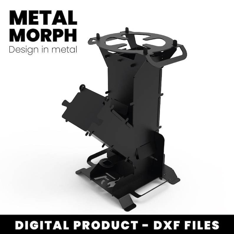 Rocket Stove – DXF File for CNC Laser Plasma Cutting - Easy Assembly ...