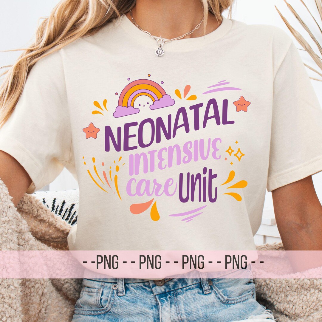 Cute Nicu Rainbow PNG Digital Download, Nicu Nurse Shirt Png, Nicu ...
