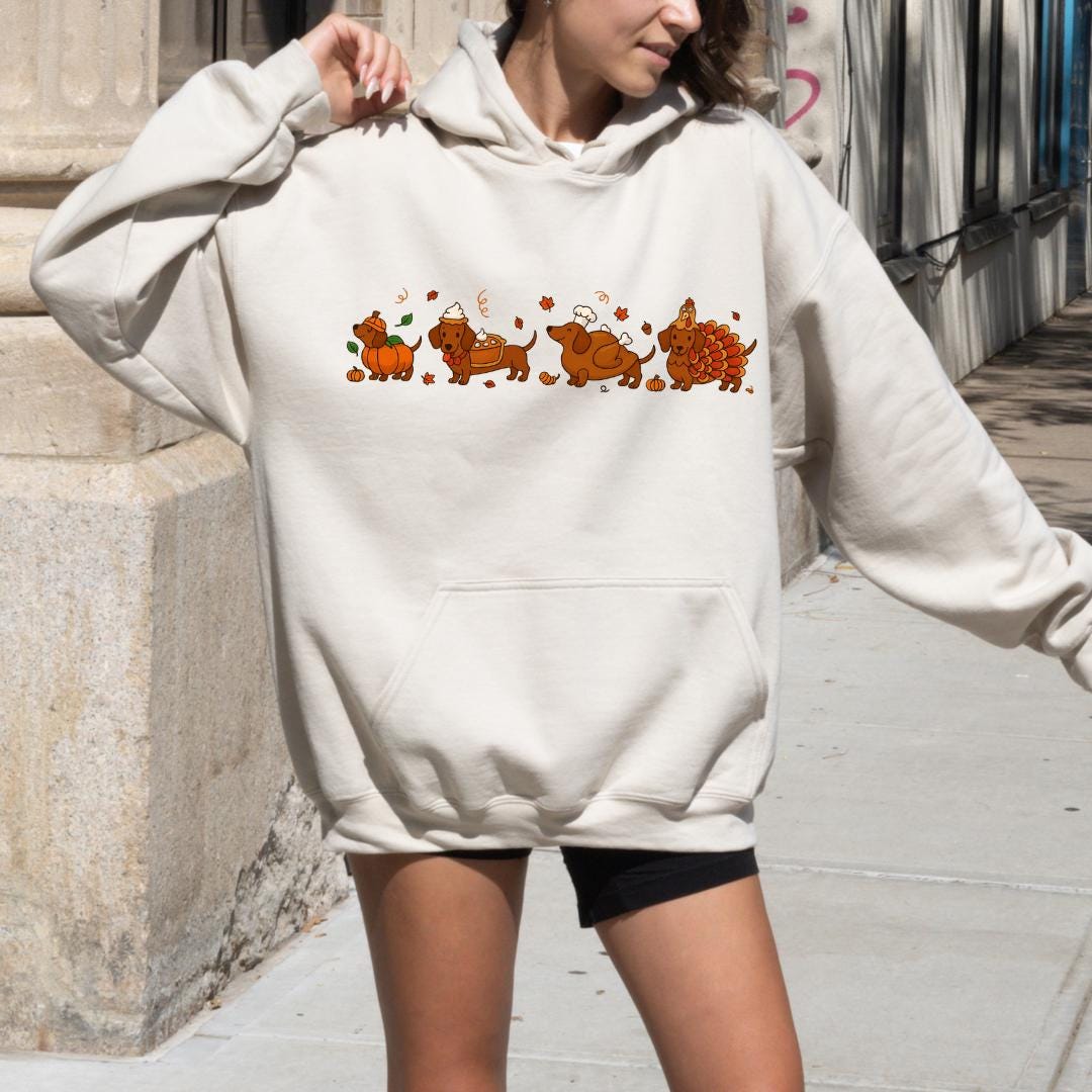 Turkey Dog Tshirt, Cute Wiener Dog Thanksgiving Tee, Dachshund Lover ...