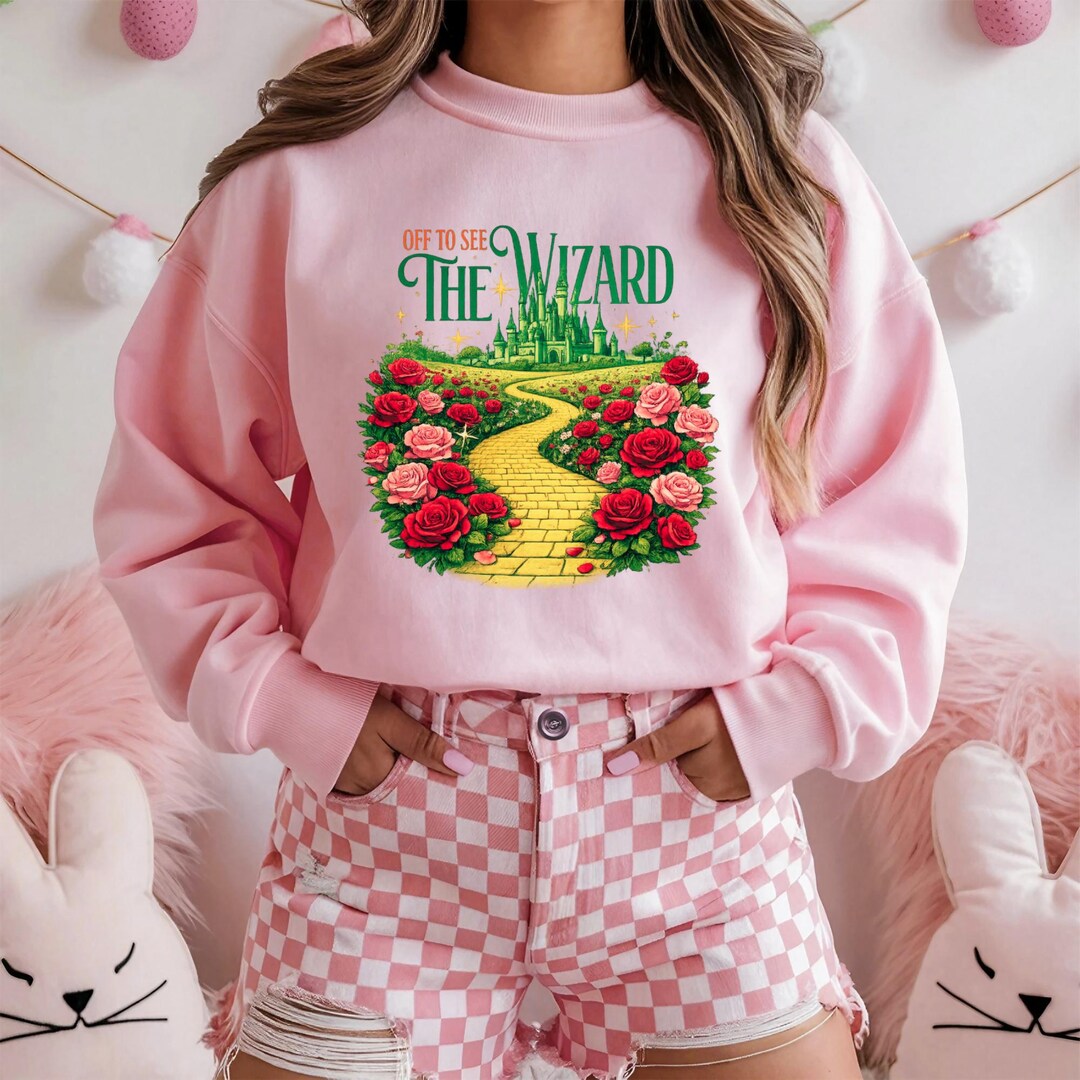 Off to See the Wizard Sweatshirt, Emerald Castle Rose Garden Sweatshirt ...