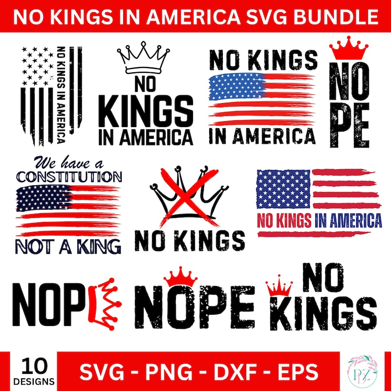 No Kings Svg Files - Etsy