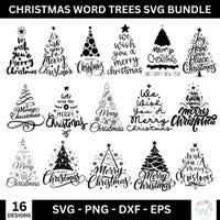 Christmas Tree Cookie Font PNG, SVG, PDF, Xmas Alphabet, Capital ...